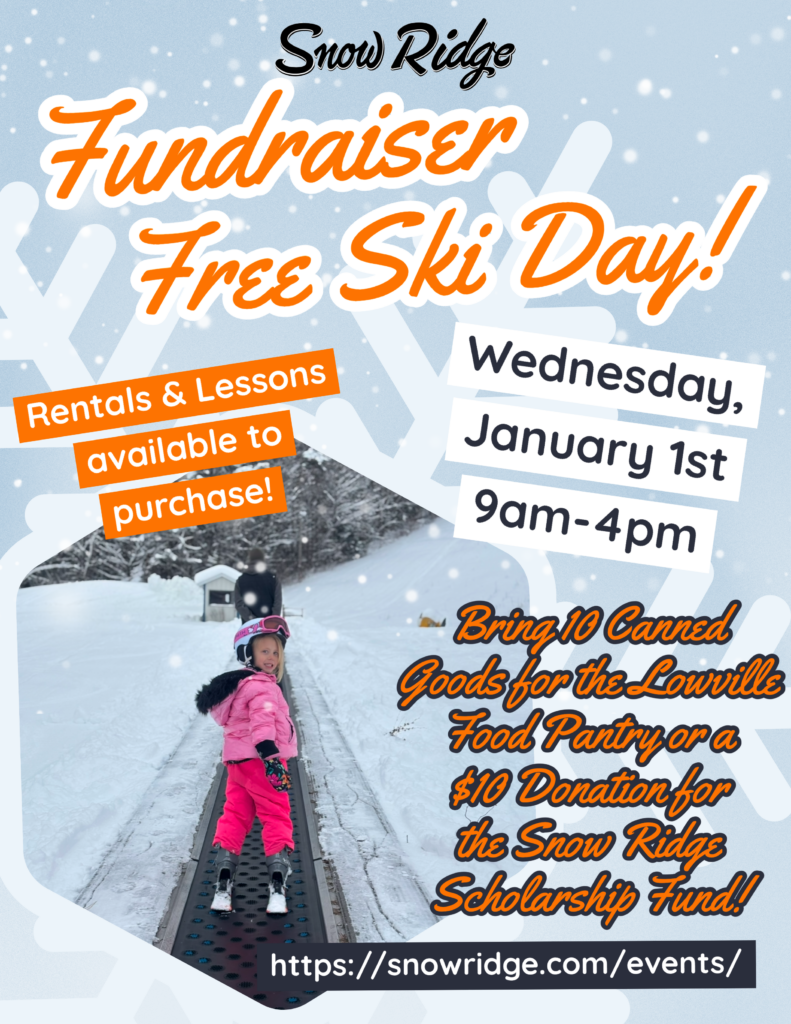 Fundraising Free Ski Day! - Snow Ridge